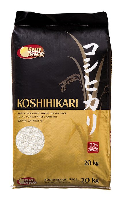 SUN KOSHIHIKARI SUSHI RICE 20KG — Happy Mart